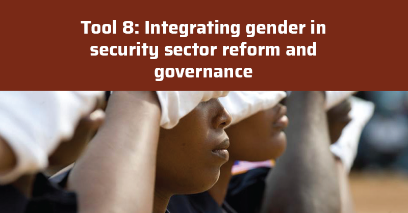 Tool 8: Integrating gender in security sector reform and governance ...